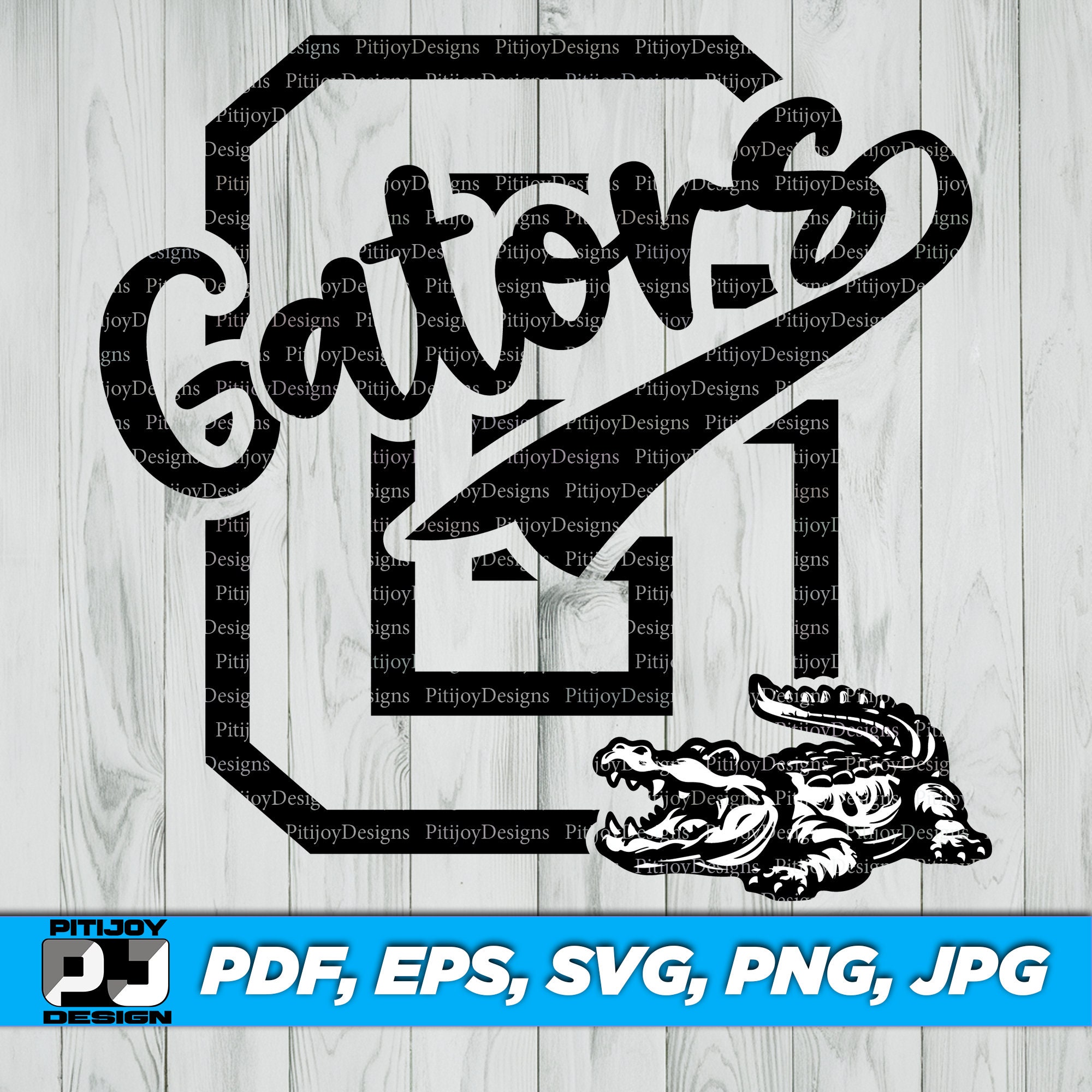 Gators Mascot SVG, School Spirit SVG, Gators Clipart, Sports Team Logo ...