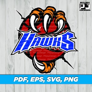 Hawk's Claw Emblem Design for Custom T-shirts, Posters, Classroom Decor ...