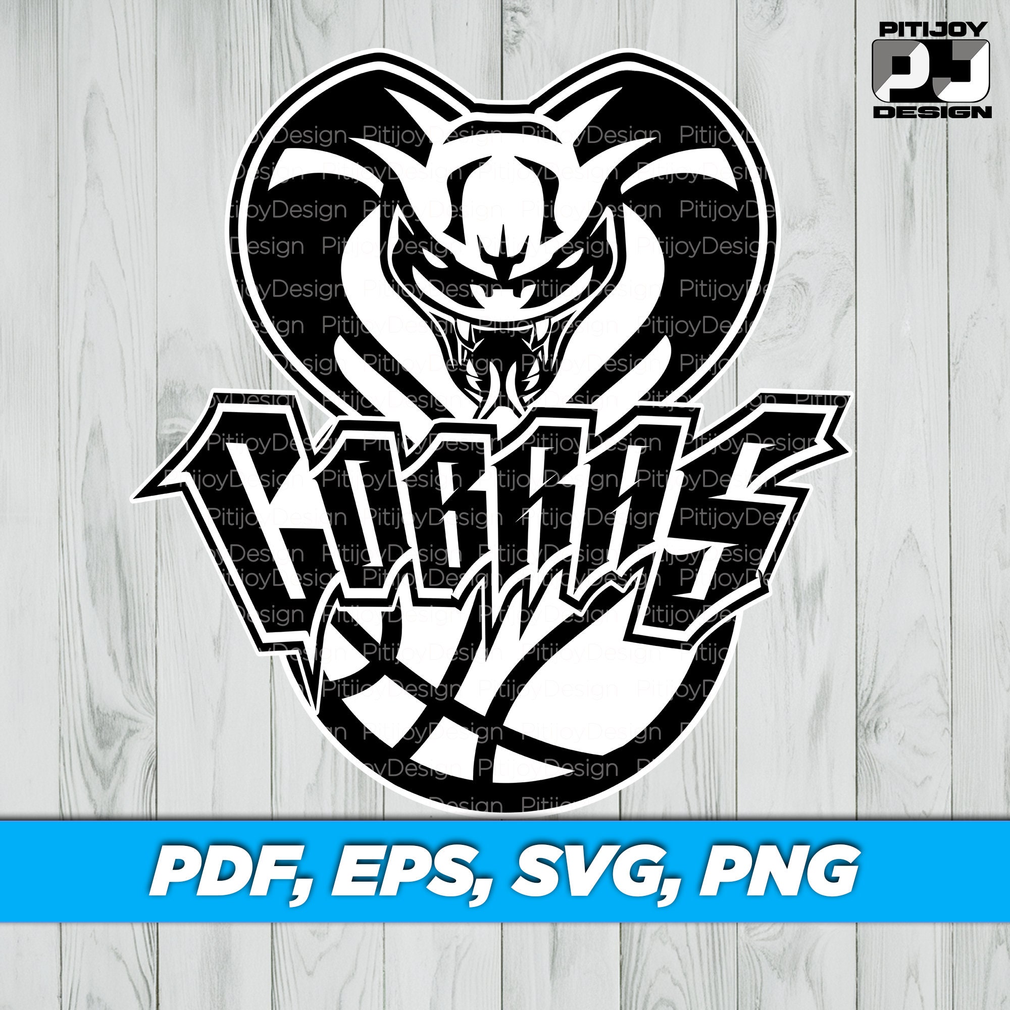 Cobra Basketball Team Mascot Design for Custom T-shirts, Posters ...