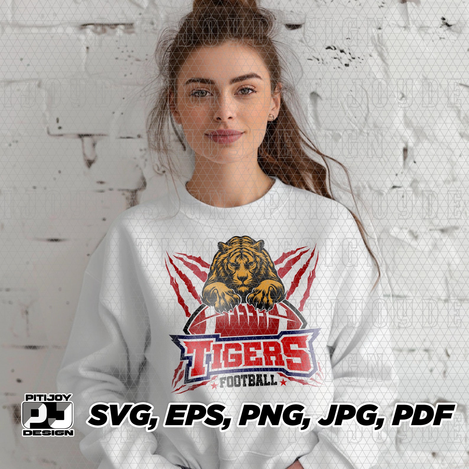 Tigers Football Svg, Tigers Mascot Svg, Football Png, Football Mom Png, School Mascot Png ...