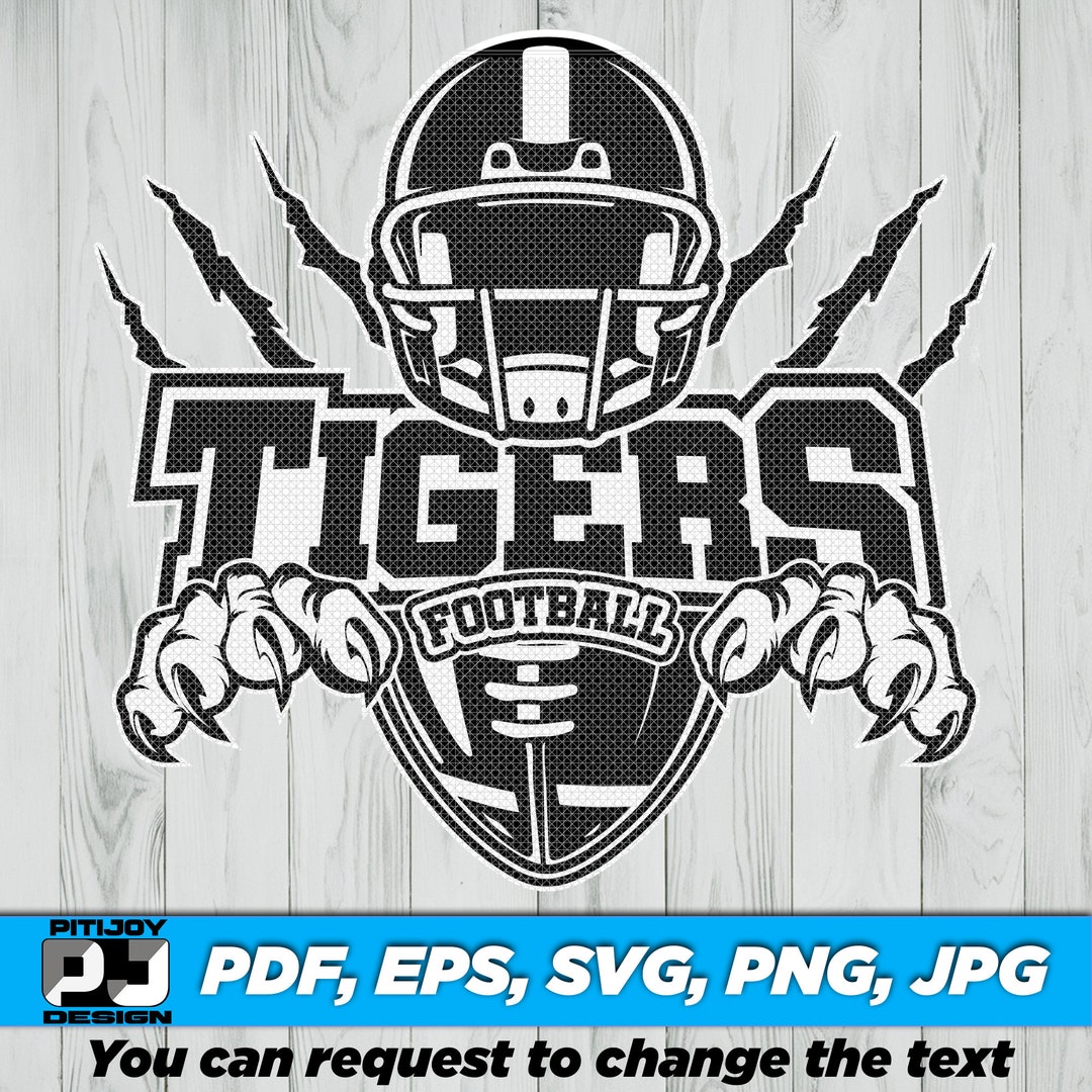 Tigers Football Svg Tiger Football Svg Tigers Football Png Tigers Svg ...