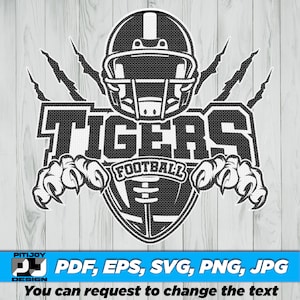 Tigers Football Svg Tiger Football Svg Tigers Football Png Tigers Svg ...