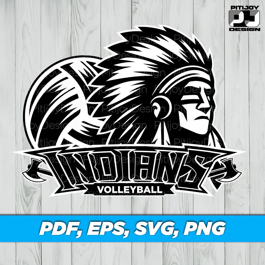 Indians Volleyball Svg, Indians Svg, Volleyball Svg, Indians Mascot Svg ...