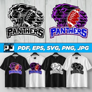 Panthers Football Svg, Panther Football Svg , Panther Svg, Panthers Svg ...