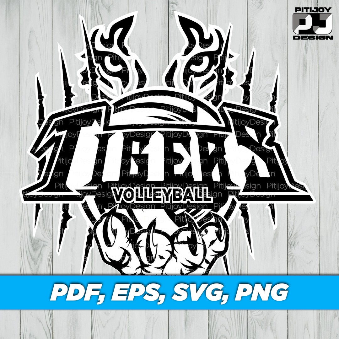 Tiger Volleyball Svg, Tigers Svg, Volleyball Svg, Tigers Mascot Svg ...