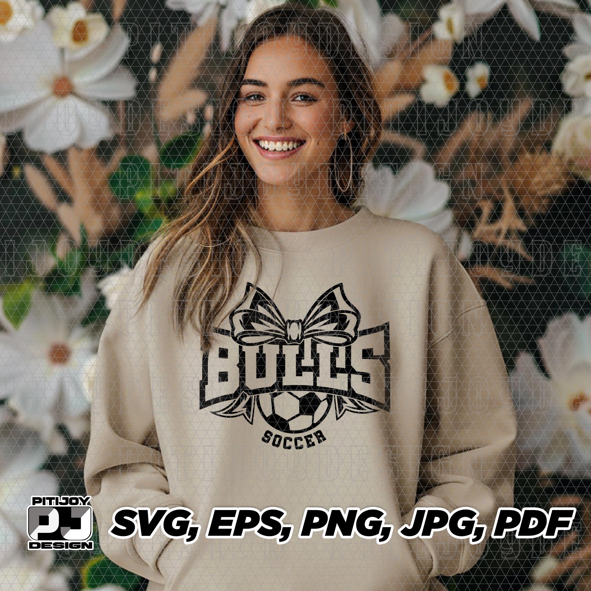 Bulls Soccer Svg, Soccer Svg File Bulls Soccer Tshirt Mascot Svg School ...