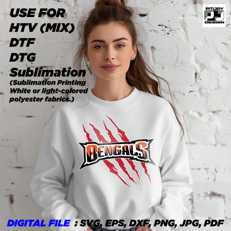 Bengals Svg, Bengals Sport Team Logo SVG, PNG, Dxf, Pdf, JPG, File | Baseball, Basketball ...
