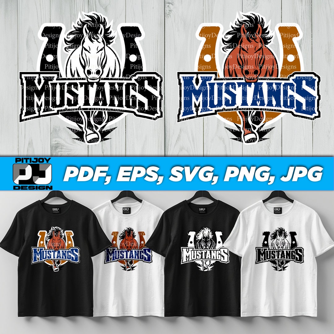 Mustangs Mascot, Mustangs Svg, Mustang Svg, Mustangs Design for T ...