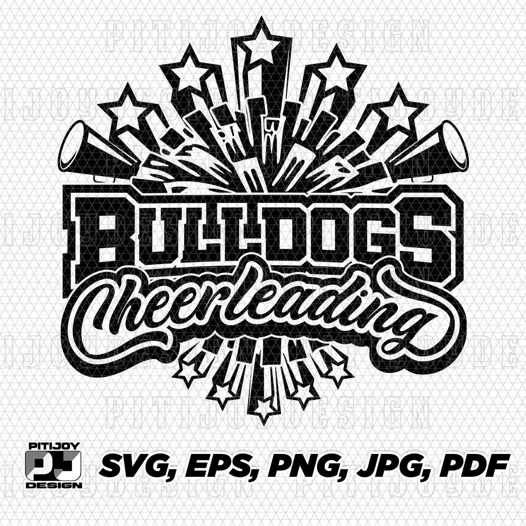 Bulldogs Cheerleading Svg Bulldog Cheerleading Svg Bulldogs Cheerleading Png Bulldogs Cheer Svg ...