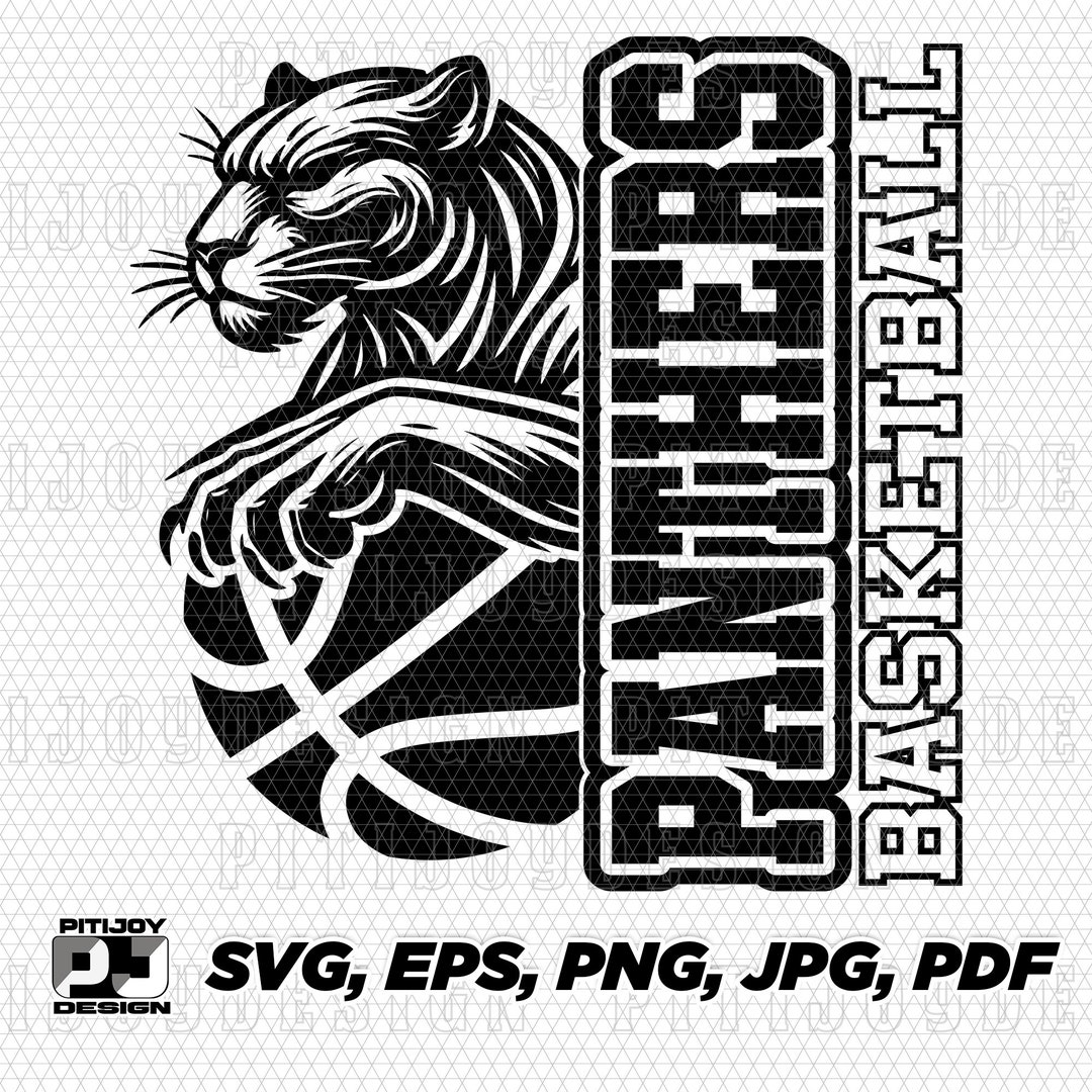 Panthers Basketball Svg, Panther Basketball Svg, Panthers Basketball ...