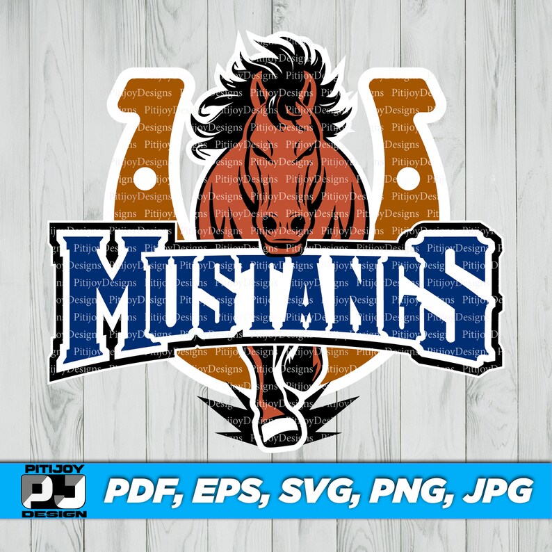 Mustangs Mascot, Mustangs Svg, Mustang Svg, Mustangs Design for T ...