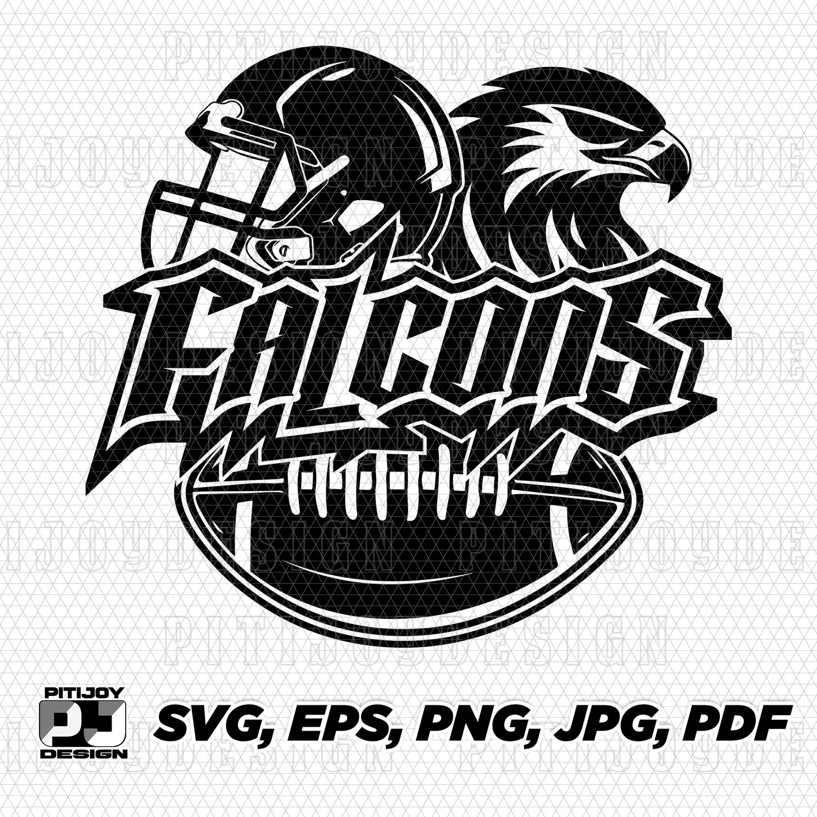 Falcons Football Svg, Falcon Svg, Falcons Svg, Falcon Football Svg ...