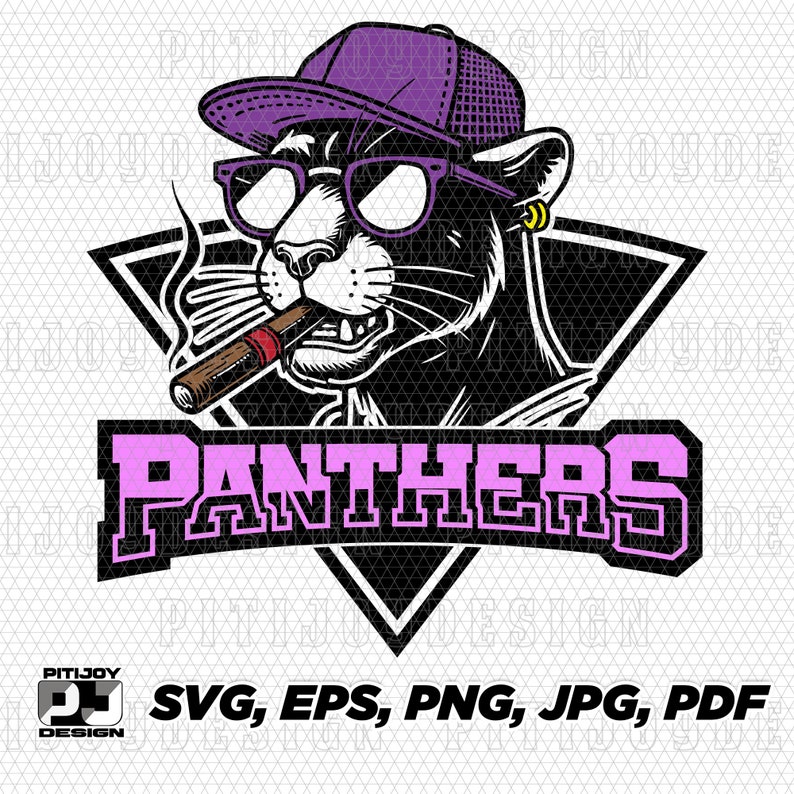 Panther Svg, Panthers Svg, Panthers School Spirit, Panthers Mascot Svg ...