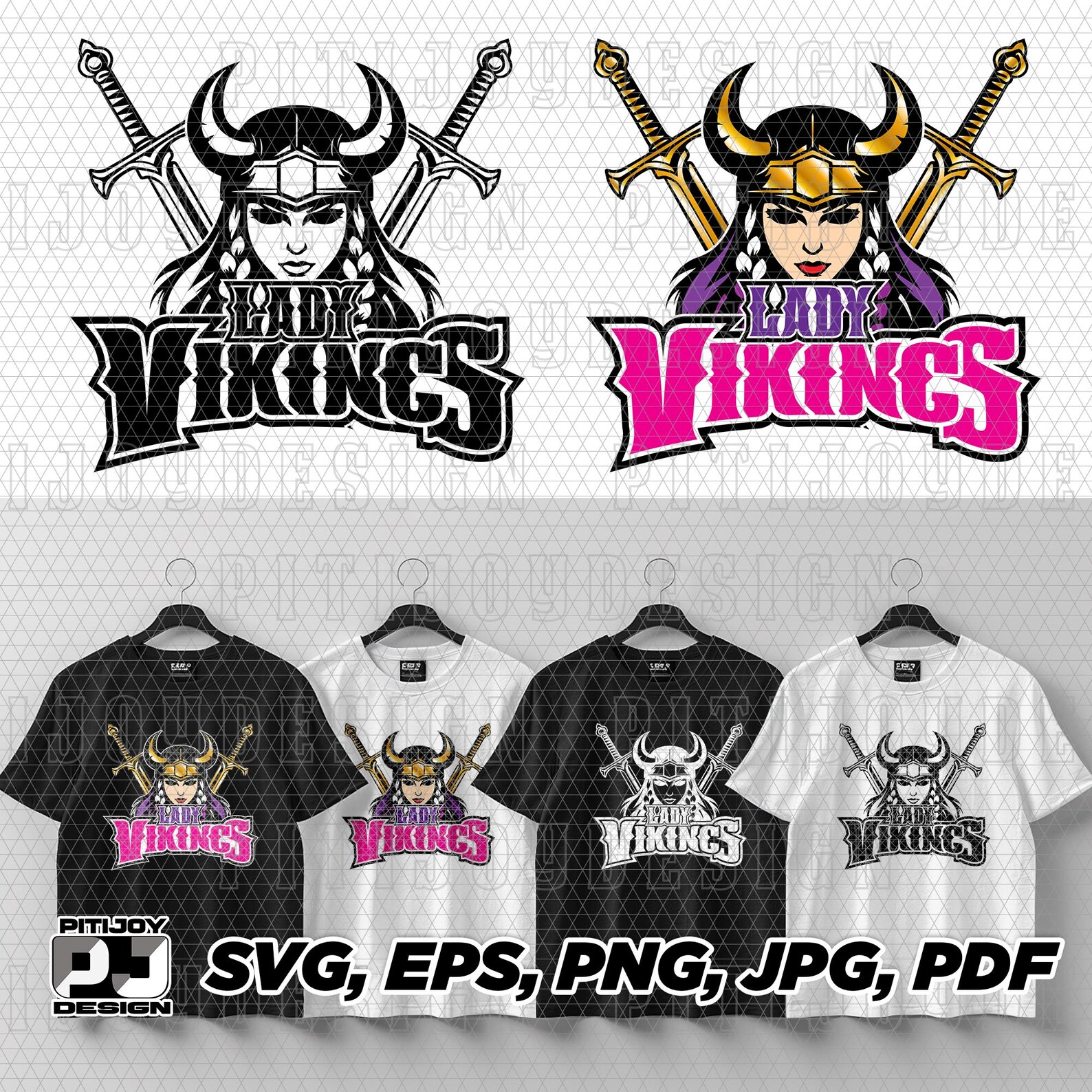 Lady Vikings Svg, Lady Viking Svg, Lady Viking, School Team, Mascot Svg ...