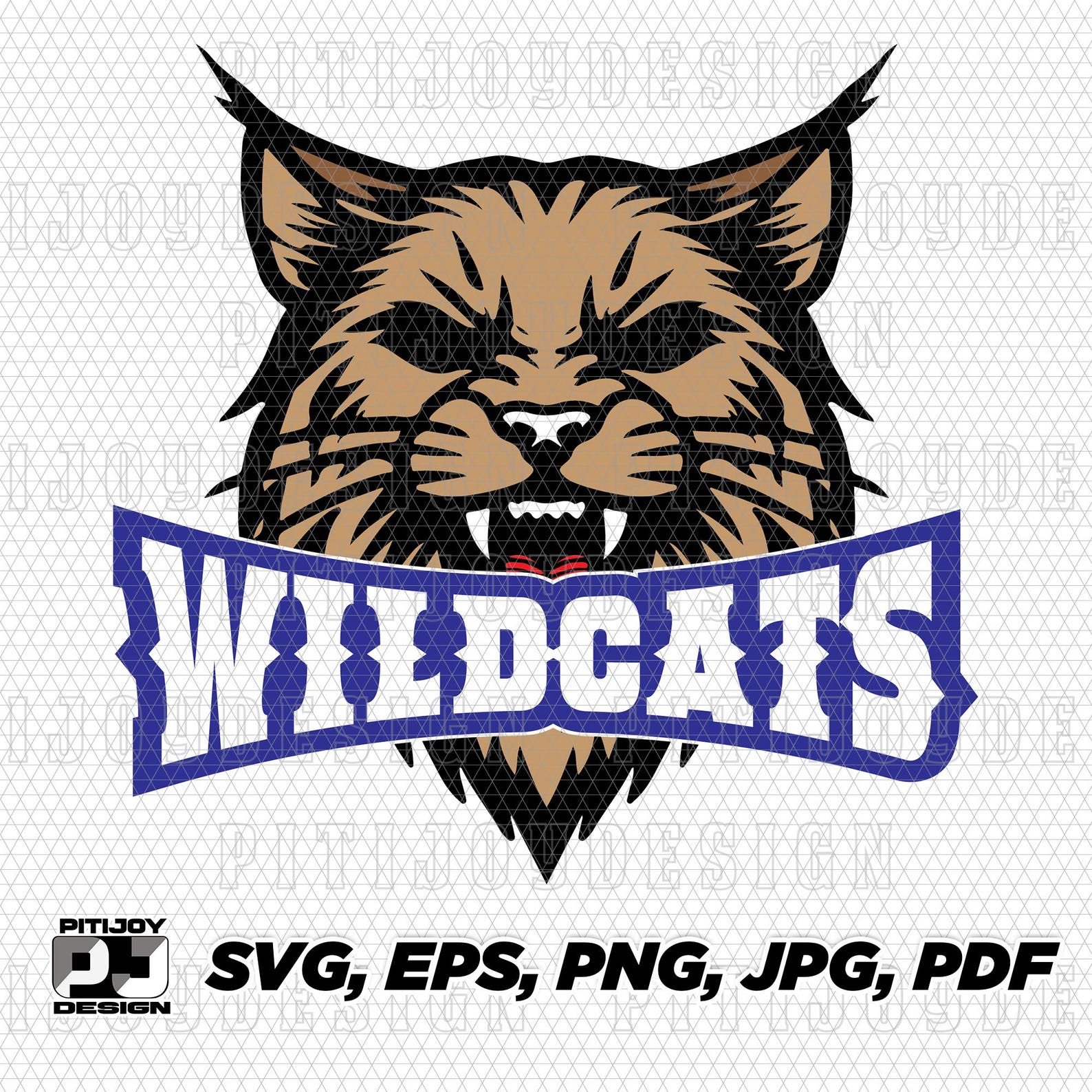 Wildcats Mascot Svg, Wildcats Svg, Wildcat Svg Wildcats Logo Wildcats ...