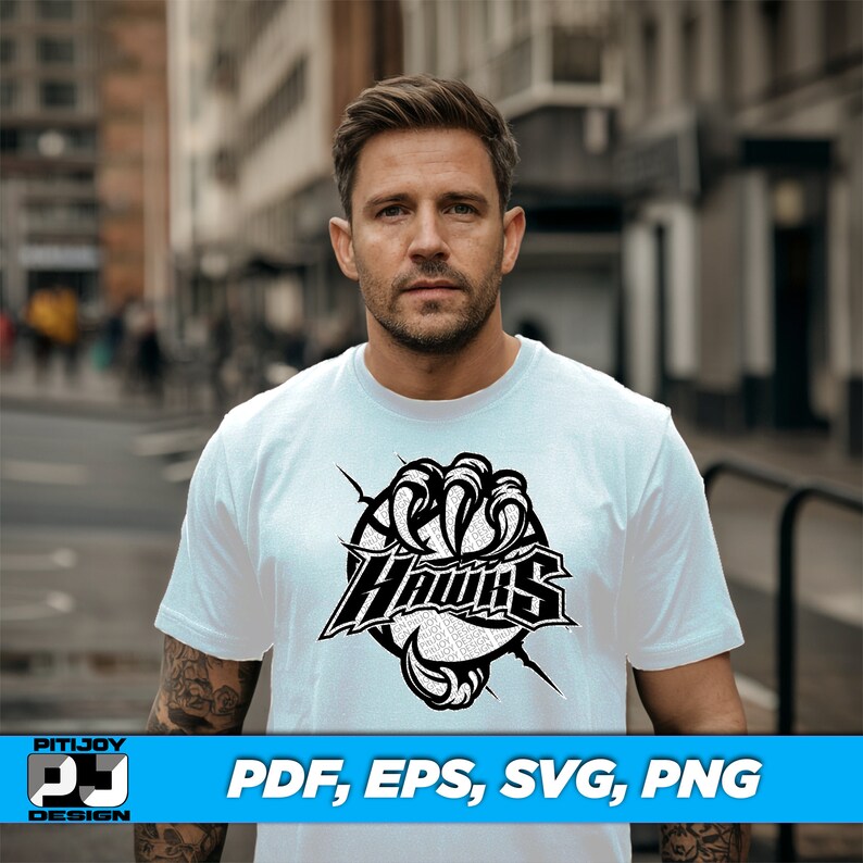 Hawk's Claw Emblem Design for Custom T-shirts, Posters, Classroom Decor ...