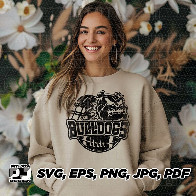 Bulldog Svg, Bulldogs Svg, Bulldog Football Logo, Digital Download, SVG Cut File, SVG for Cricut ...