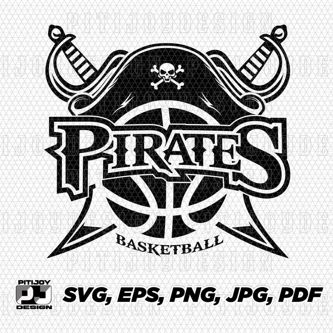 Pirates Basketball Svg, Pirate Basketball Svg, Pirates Svg, Pirate Svg ...