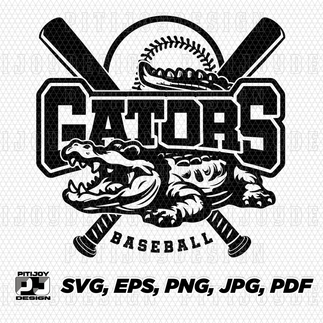 Gator Baseball Svg, Baseball Svg, Gator, Gators, Baseball, Svg, Eps ...