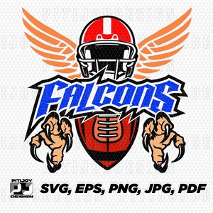 Falcons Football Svg, Falcon Svg, Falcons Svg, Falcon Football Svg ...