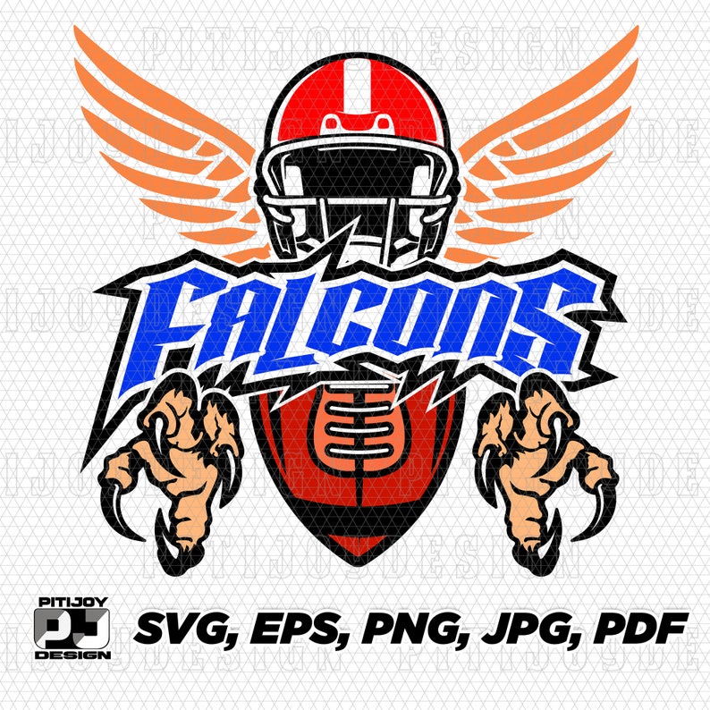 Falcons Football Svg, Falcon Svg, Falcons Svg, Falcon Football Svg ...