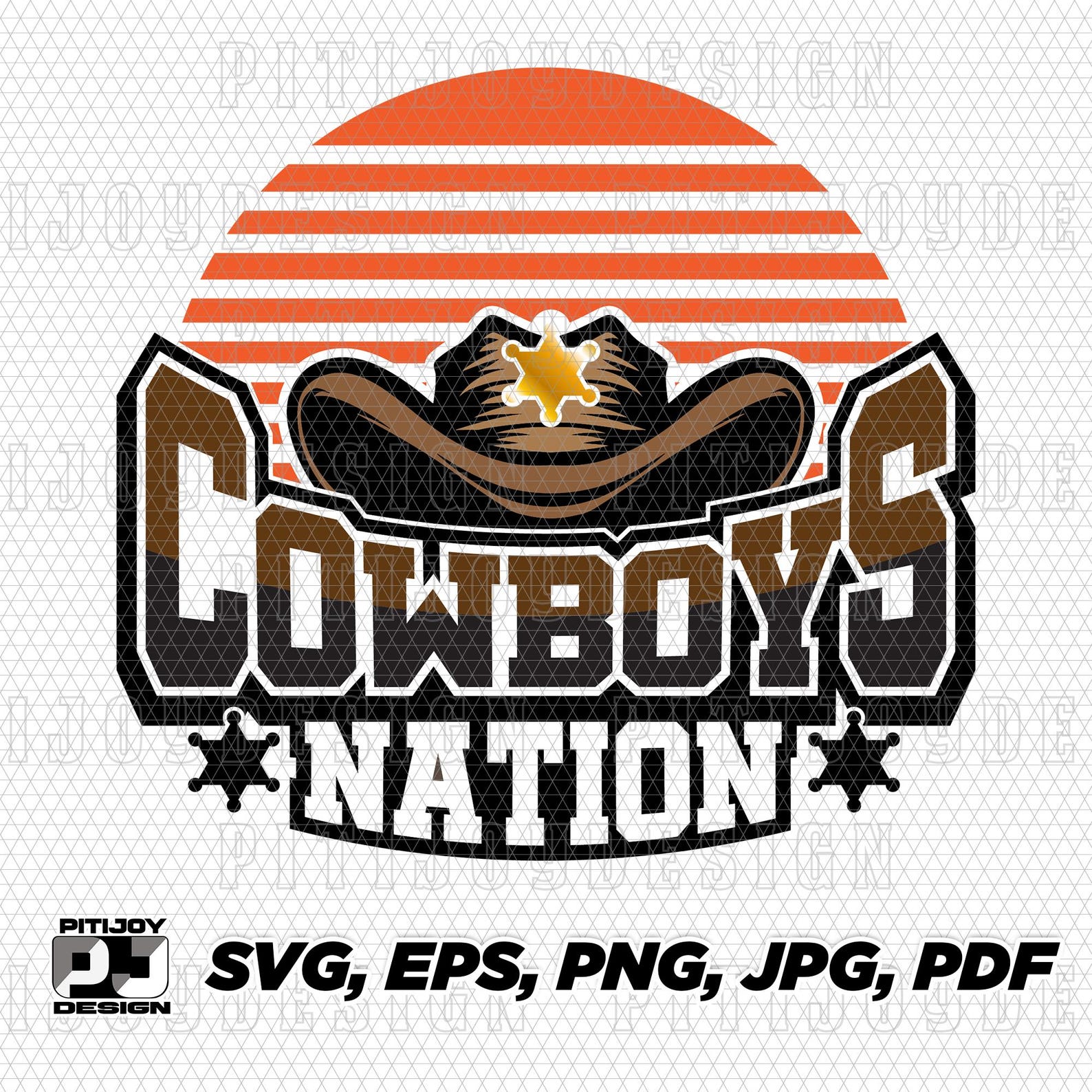 Cowboy Nation Svg, Cowboys Mascot Svg, Cowboys School Spirit, Cowboys ...