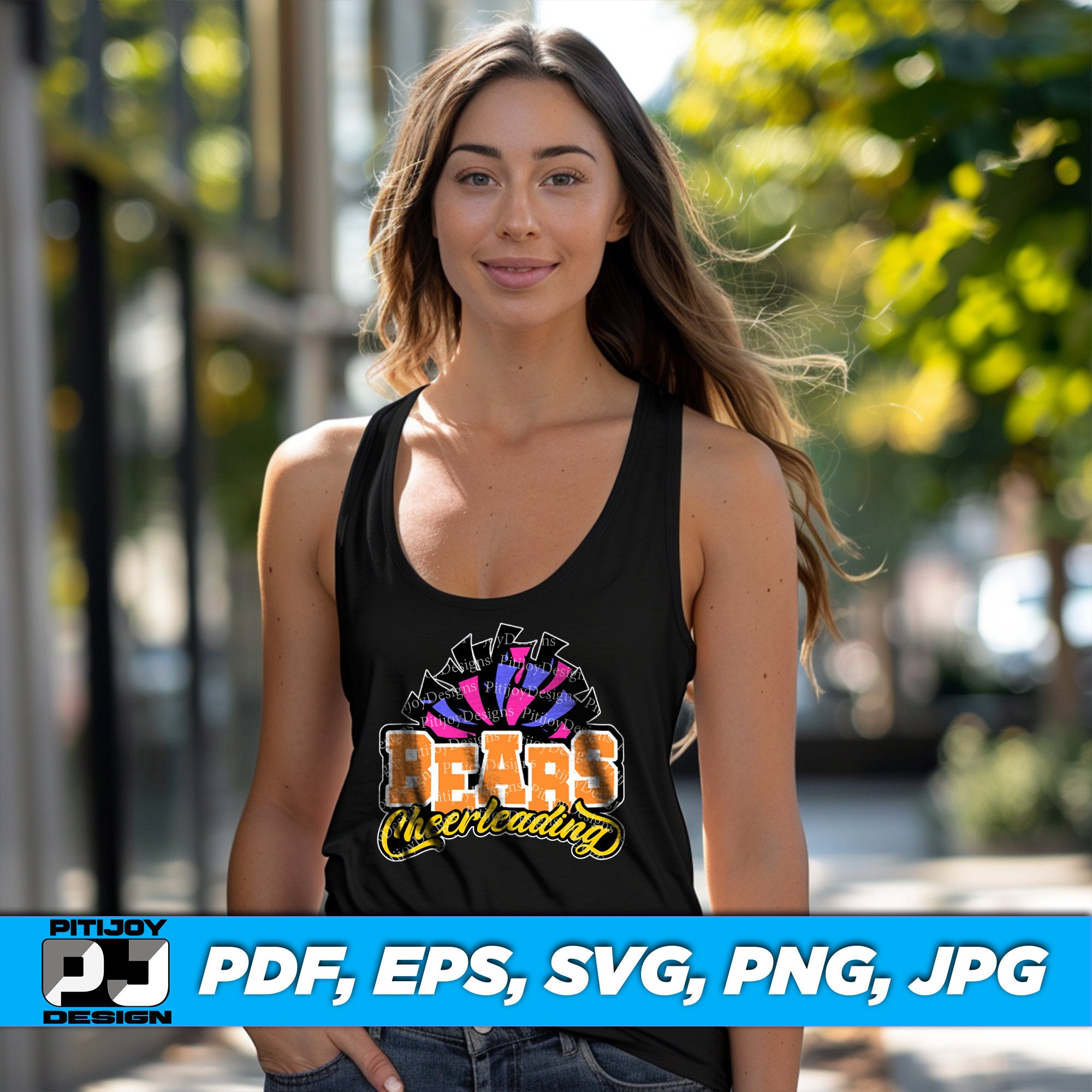 Bears Cheerleading Svg, Bear Cheerleading Svg, Bears Cheer Svg, Bear ...