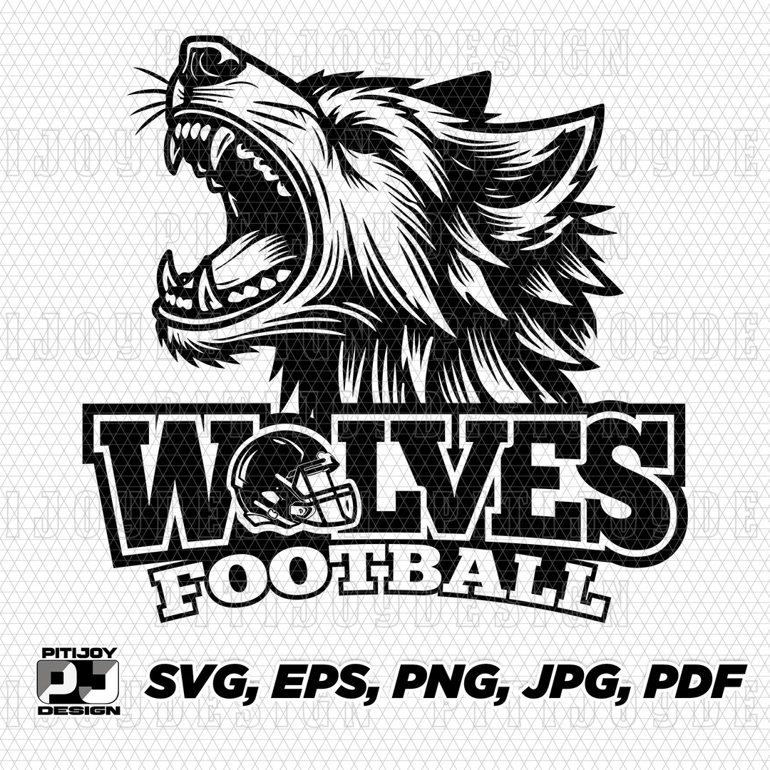 High School Wolves Football Svg, Wolf Pride Svg, Wolf Svg, Wolves Svg ...