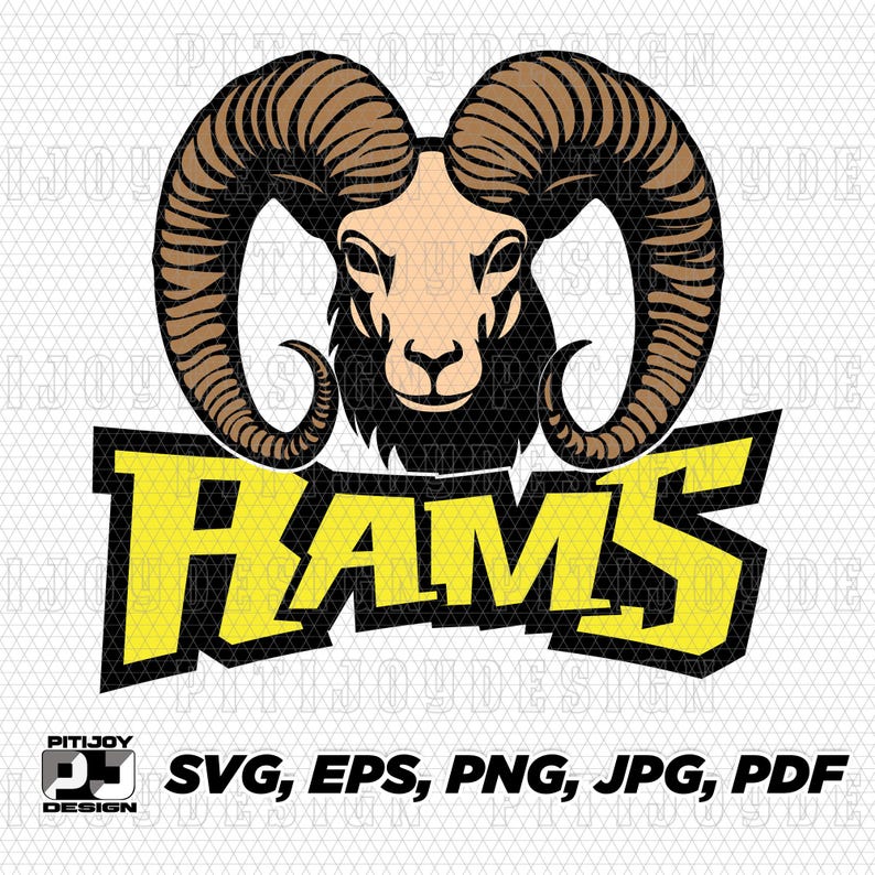 Rams Svg, Ram Svg, Rams Mascot Svg, Rams Logo Png Digital Cut File ...