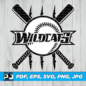 Wildcats Baseball Svg, Wildcat Baseball Svg, Wildcats Svg, Wildcat Svg ...