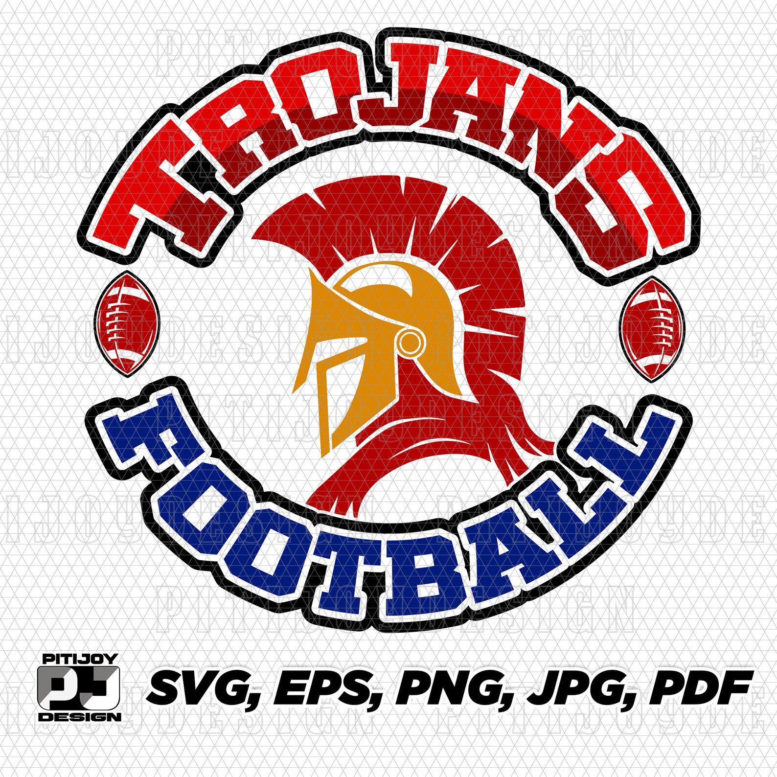 Trojans Football Svg, Trojan Football Svg, Trojans Svg, Trojan Svg ...