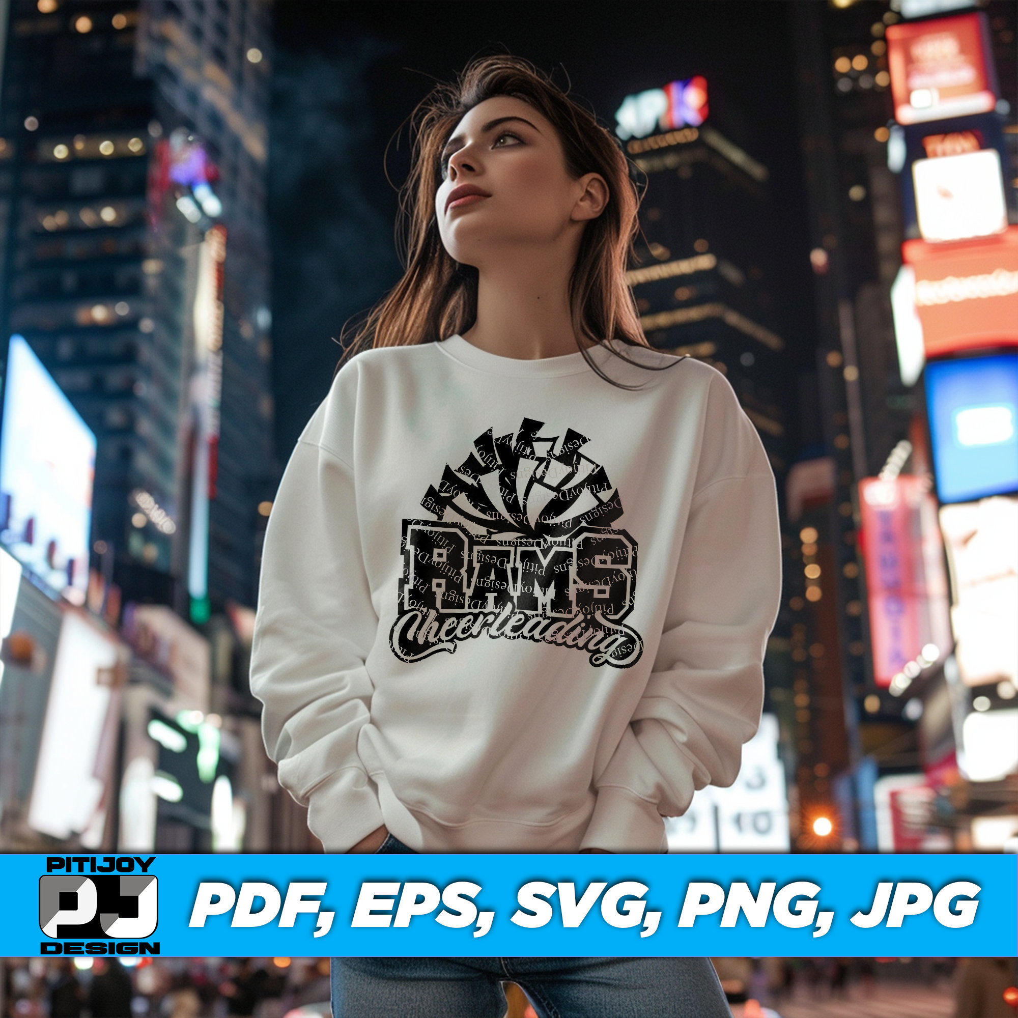 Rams Cheerleading Svg, Rams Svg, Rams Cheer Svg Cut Files Cricut, Rams ...