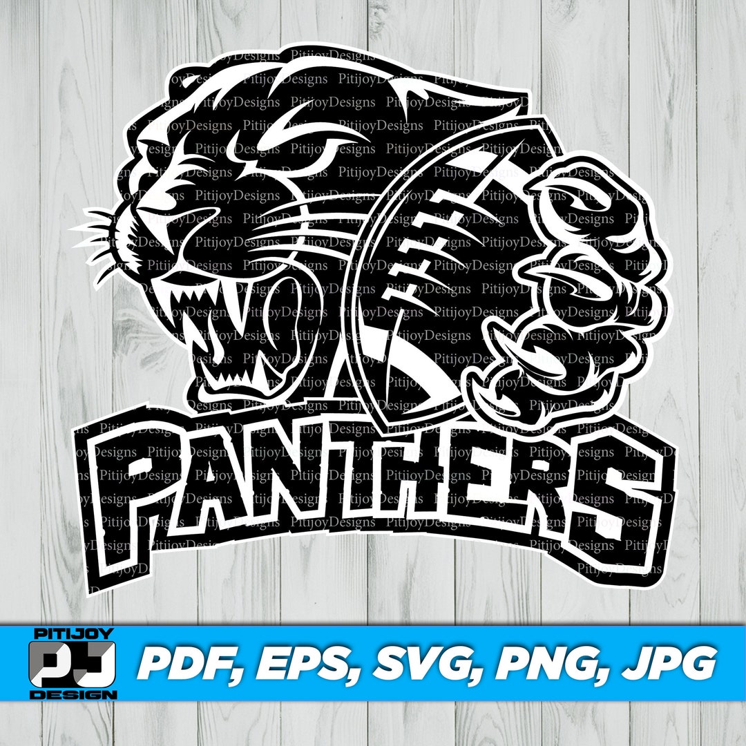 Panthers Football Svg, Panther Football Svg , Panther Svg, Panthers Svg ...