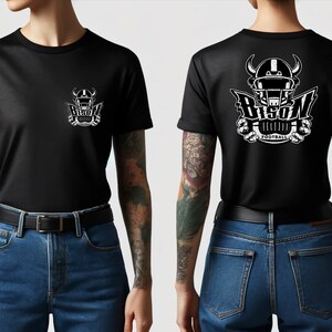 Bison Football Team Mascot Design for Custom Apparel, Bold and ...