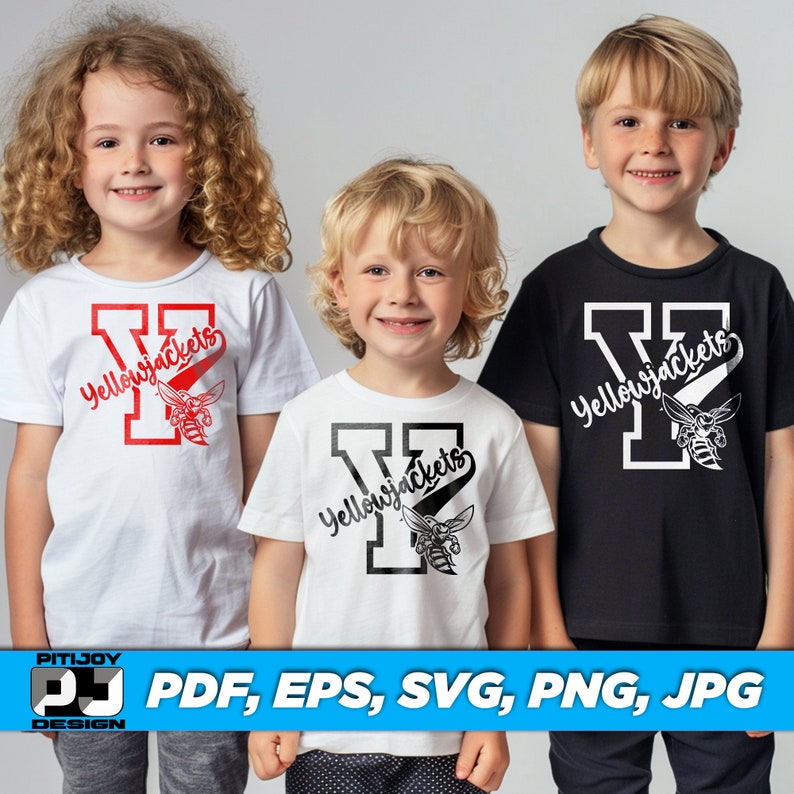 Yellowjackets Mascot SVG, School Spirit SVG, Yellowjackets Clipart ...