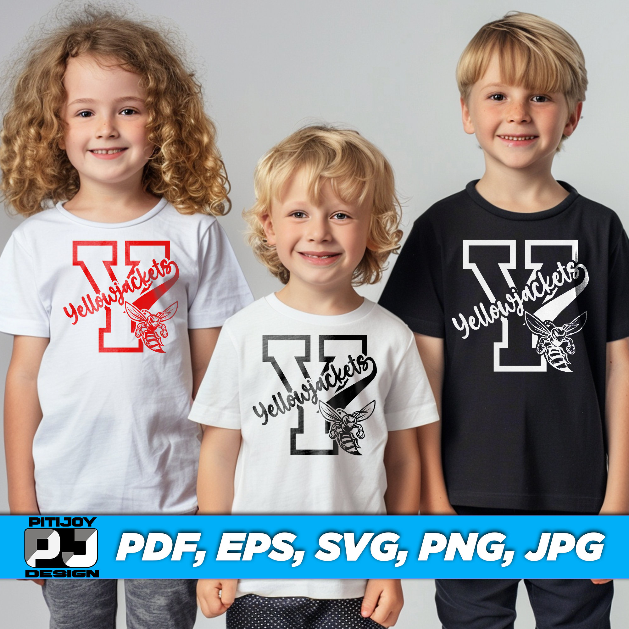 Yellowjackets Mascot SVG, School Spirit SVG, Yellowjackets Clipart ...