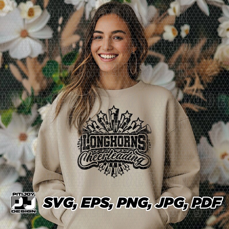Longhorns Cheer Svg, Longhorns Cheerleading Svg, Longhorn Svg ...