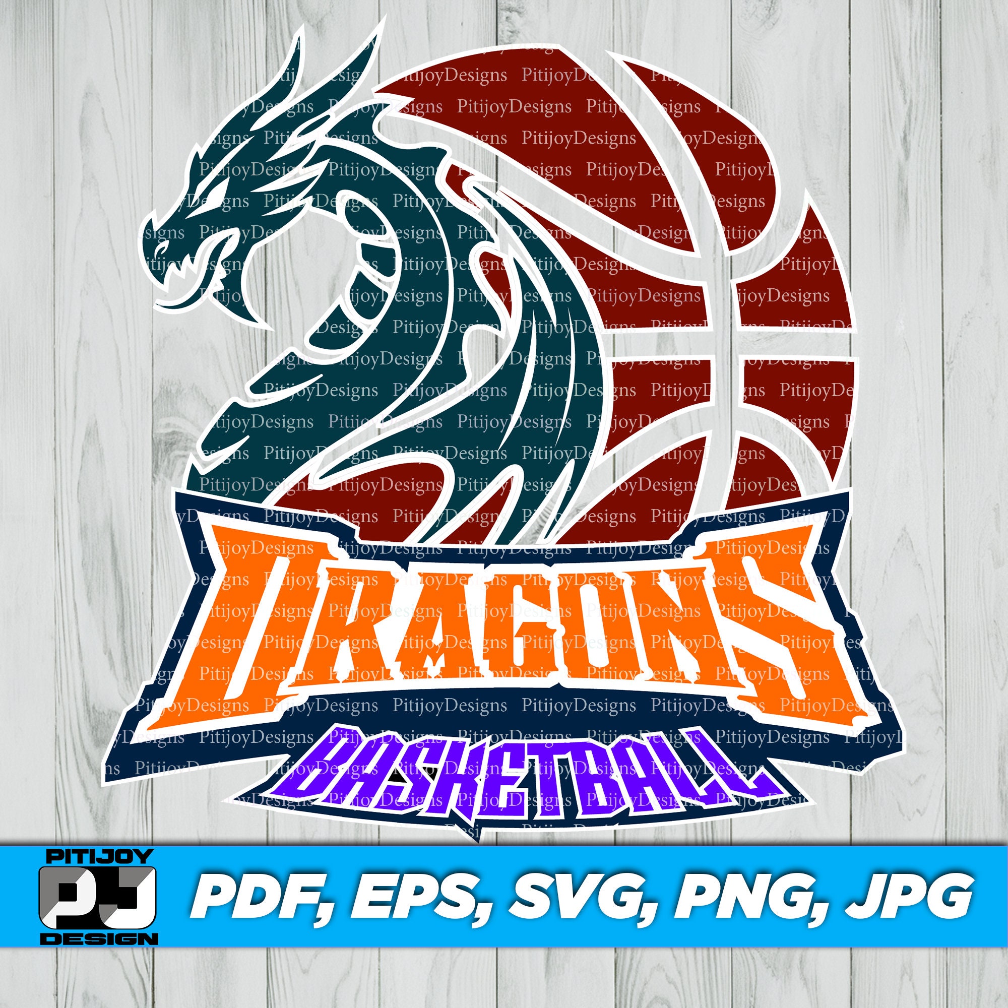 Dragons Basketball Svg, Dragon Basketball Svg, Dragons Svg, Dragon Svg ...