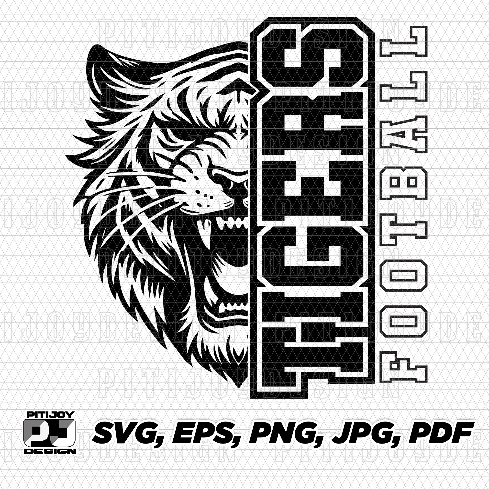 Tigers Football Svg Tiger Football Svg Tigers Football Png Tigers Svg ...