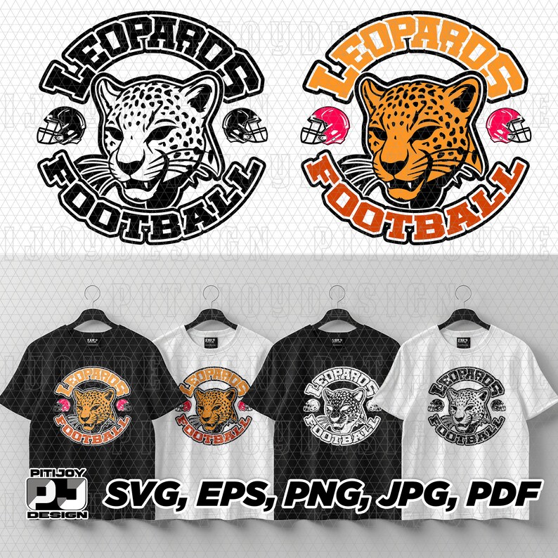 Leopard Football Svg, Leopards Svg, Football Svg, Leopards Mascot Svg ...