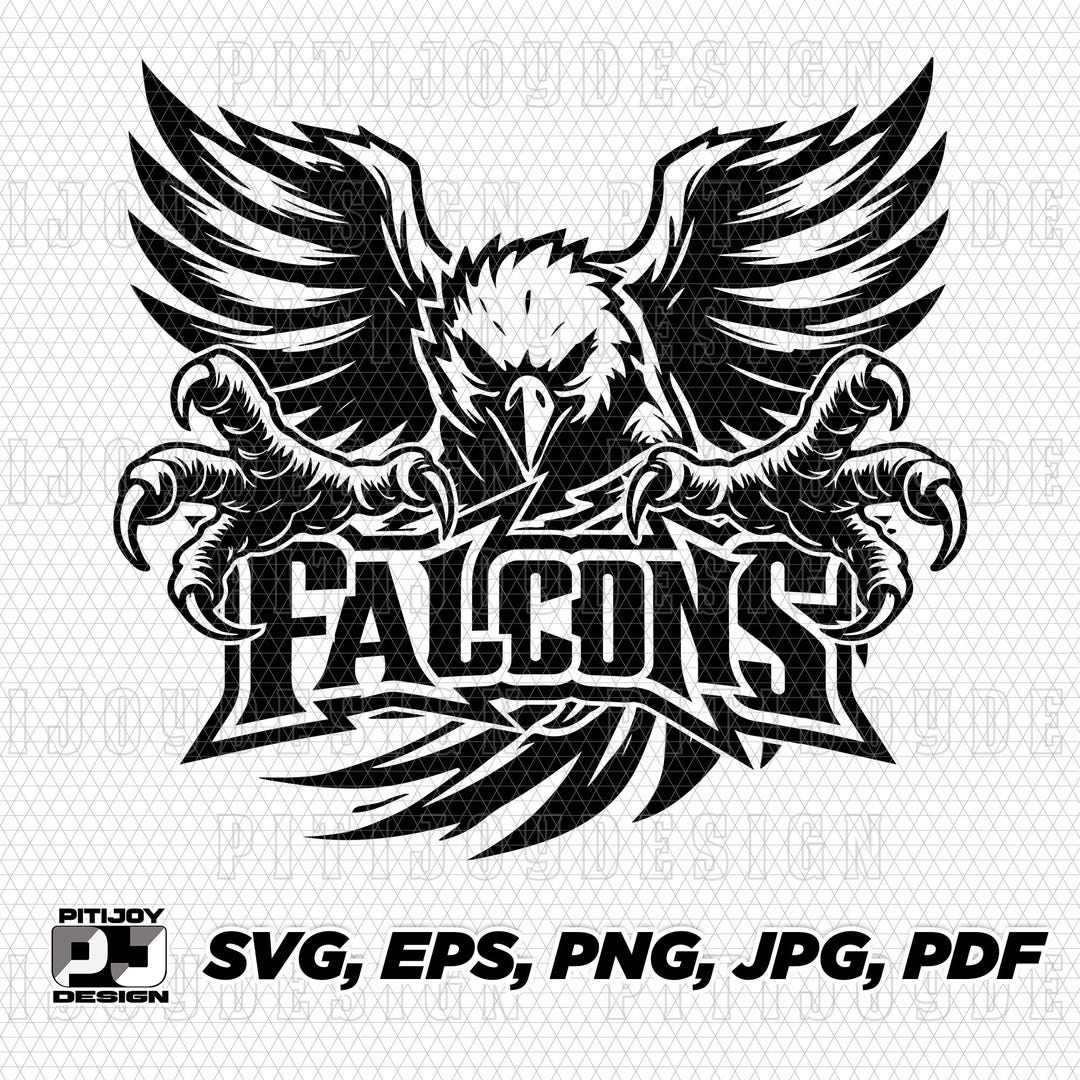 Falcons Svg, Falcon Svg, Silhouette Falcon, Falcons Pride Svg, Falcon ...