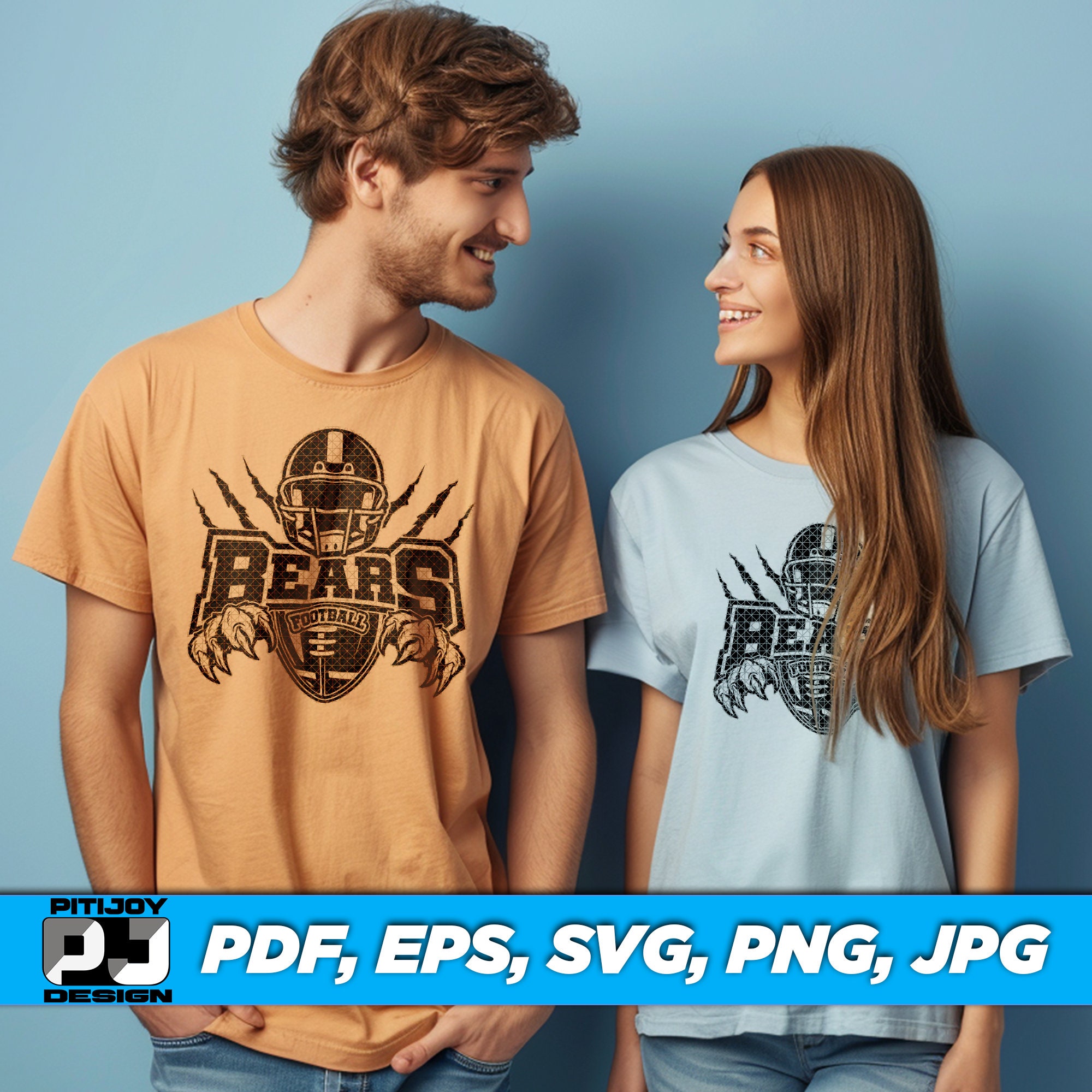 Bears Football Svg, Bear Football Svg, Bears Svg, Bear Svg, Bears ...