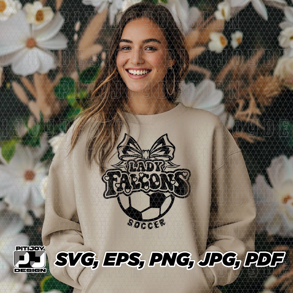 Lady Falcon Soccer, Soccer Svg, Falcon Soccer Svg , Falcon, Falcons ...