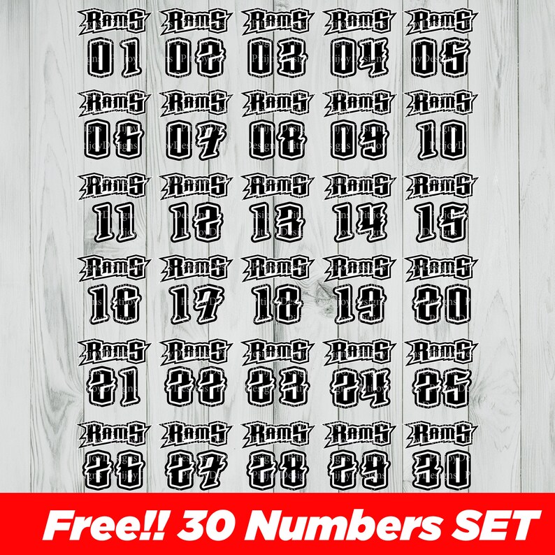 Rams Football Team Mascot Design for Custom Apparel, Perfect for Team ...