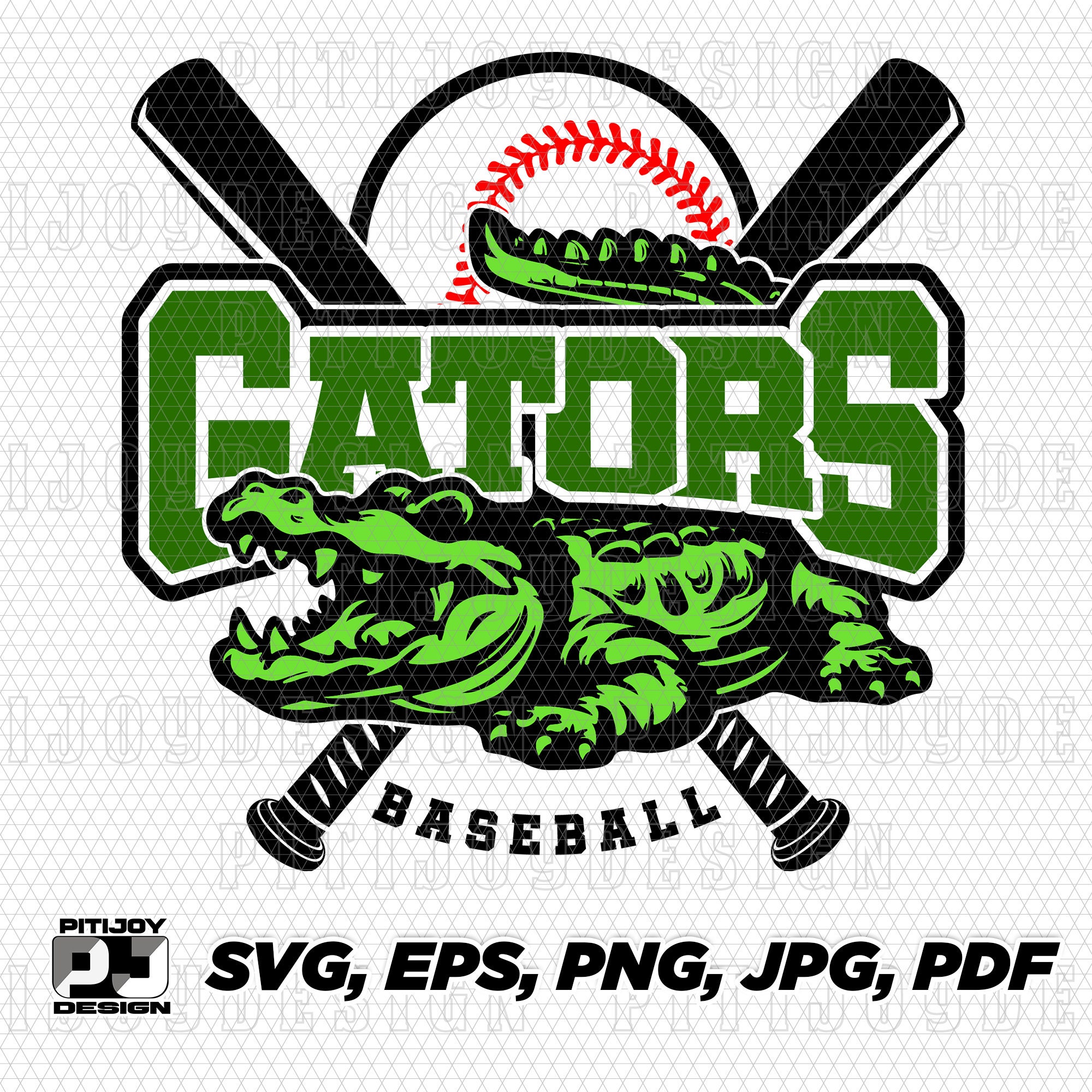 Gator Baseball Svg, Baseball Svg, Gator, Gators, Baseball, Svg, Eps ...