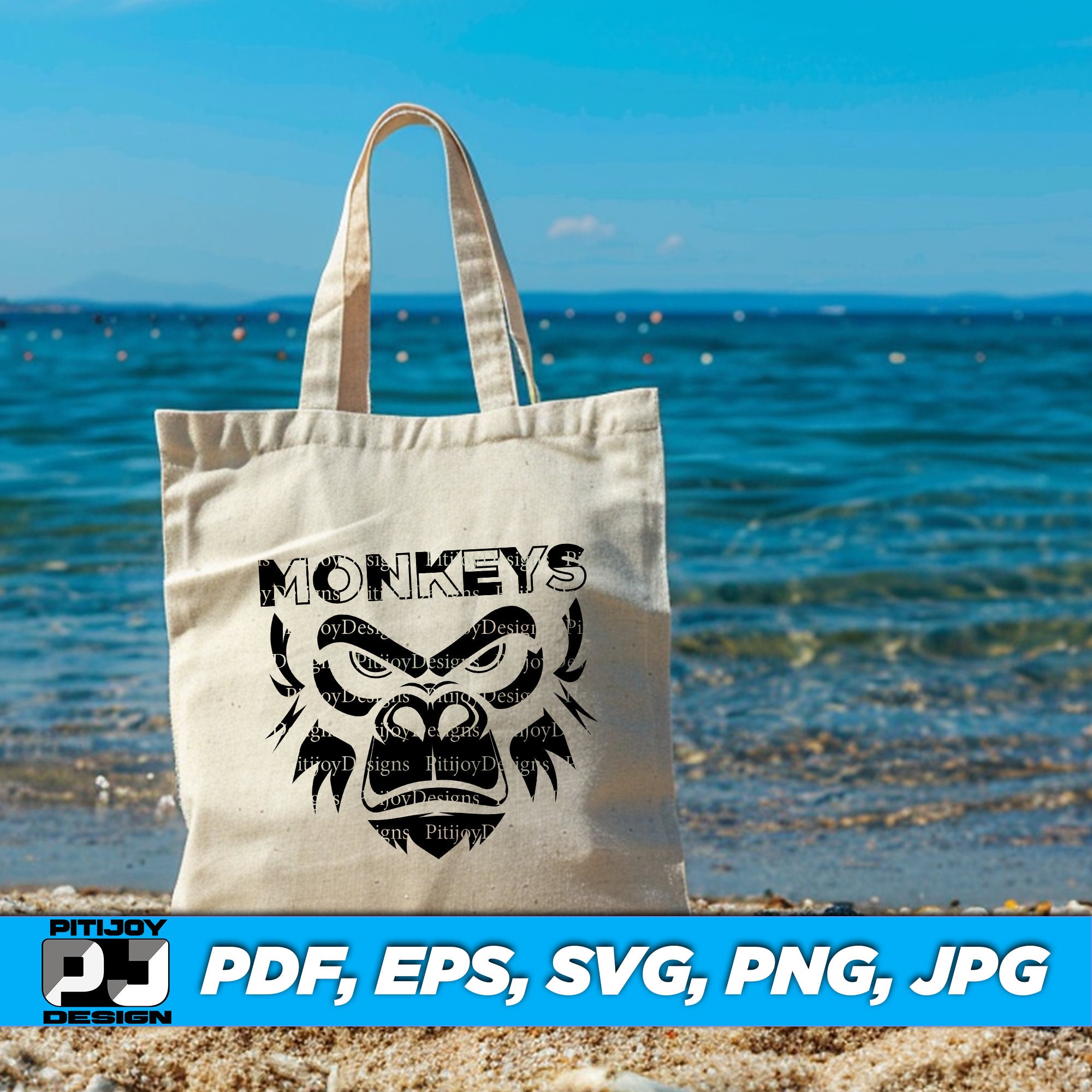 Monkey Mascot Svg, Monkey Svg, Mascot Svg, Monkeys Svg Sports, Digital ...