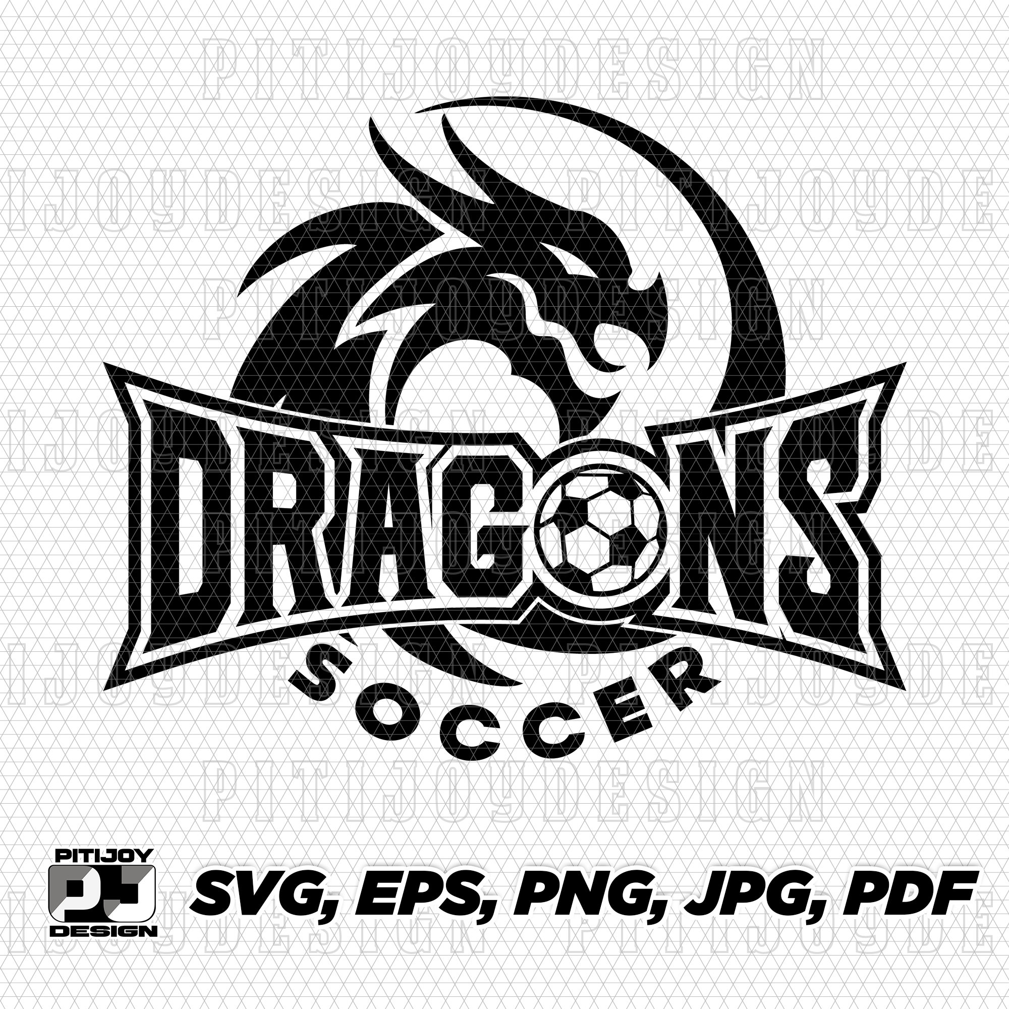 Dragons Soccer Svg, Dragon Soccer Svg, Dragons Svg, Dragon Svg, Dragon ...