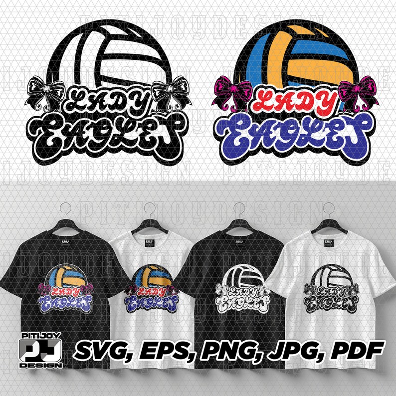 Lady Eagles Volleyball, Lady Eagles Svg, Shirt, School Team Svg, Mascot ...