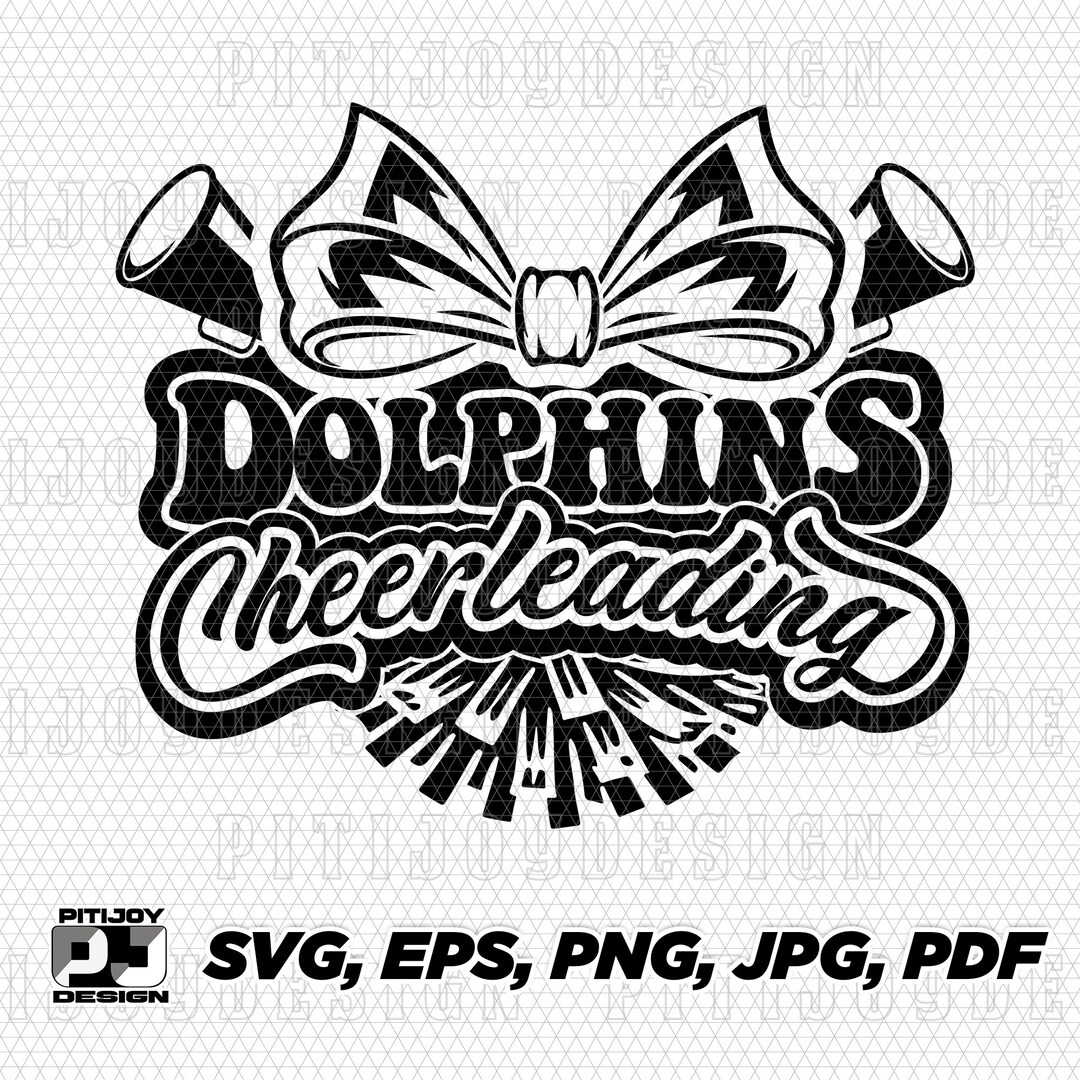 Dolphins Cheer SVG PNG, Dolphins Svg, Dolphin, Cheer Svg, Dolphins ...