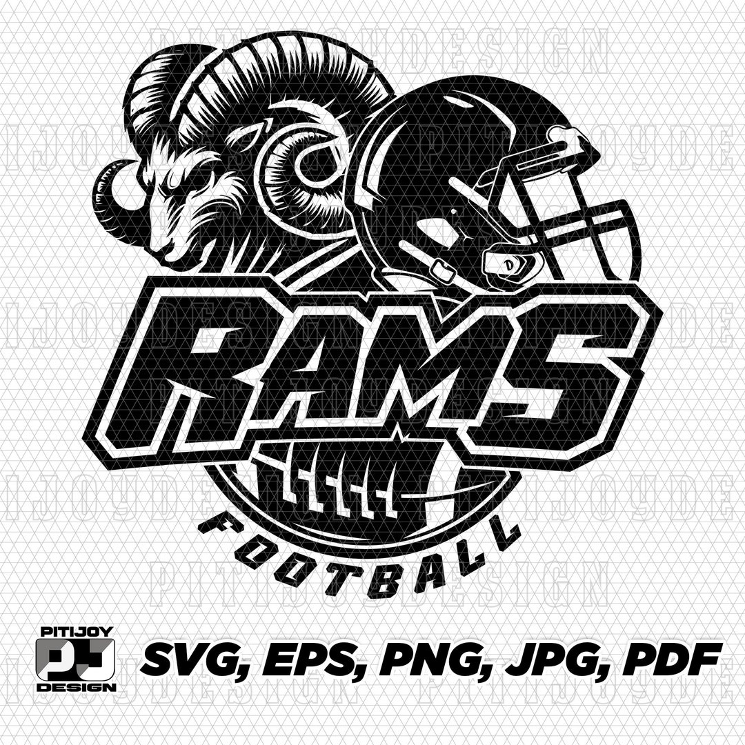 Rams Football Svg Ram Football Svg Rams Football Png Rams Svg Ram Svg ...